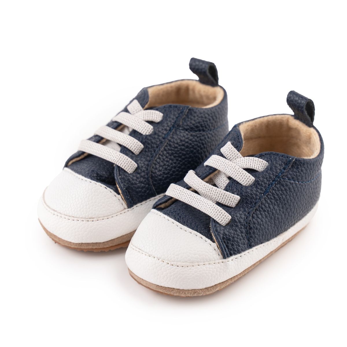 Riley Soft Sole Shoes - Navy – Little Charlie